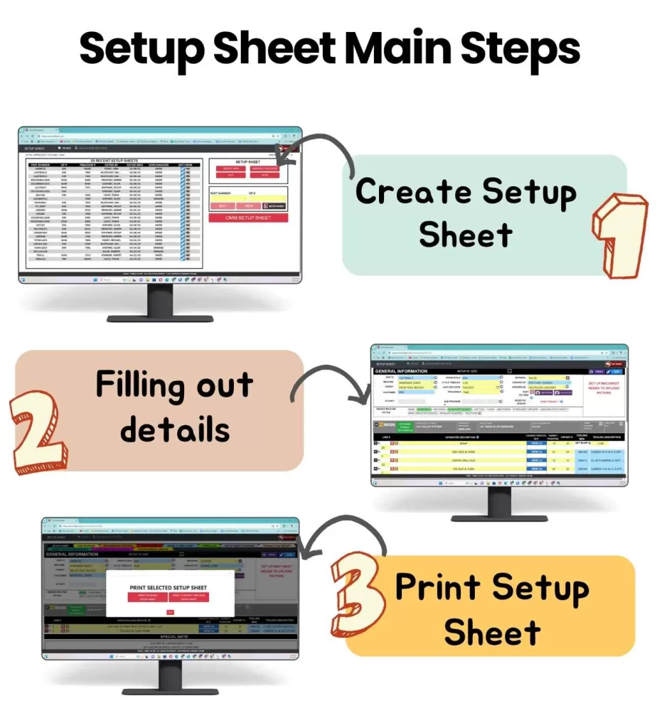 Setup Sheet App - Zuggo